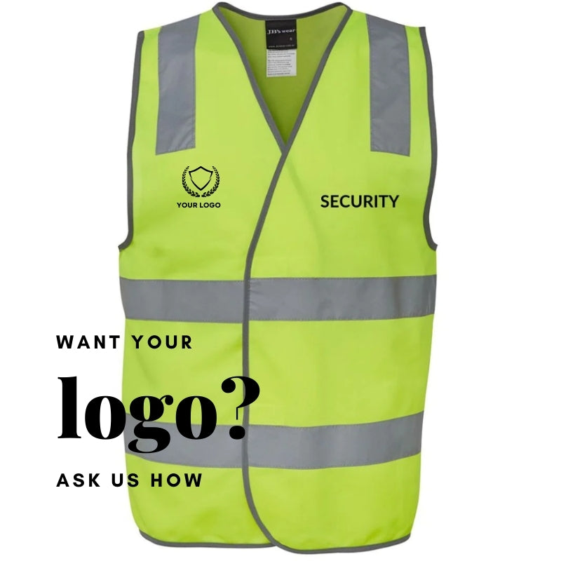 Security Guard Hi-Vis Vest with Reflective Tape - Yellow – Secgear